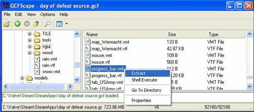 VPK file format and GCF Scape
